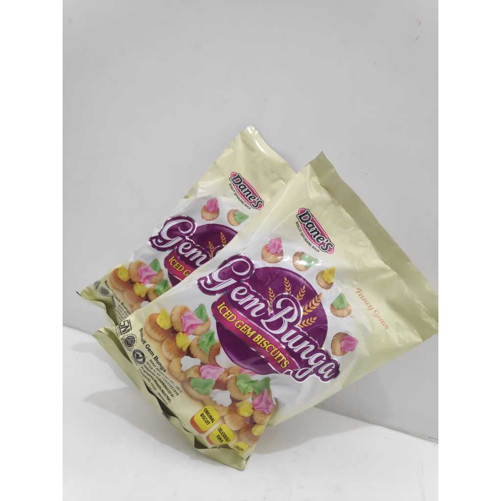 Jual DANE'S GEM BUNGA / ICED GEM BISCUITS / BISKUIT GEM BUNGA 200G ...