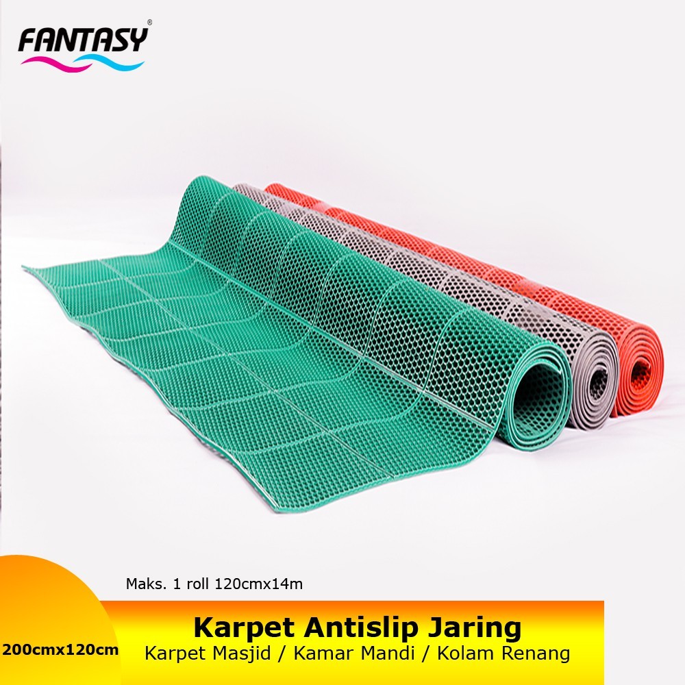 Jual Fantasy Keset Karpet Jaring H-mat Roll / Karpet Kamar Mandi ...