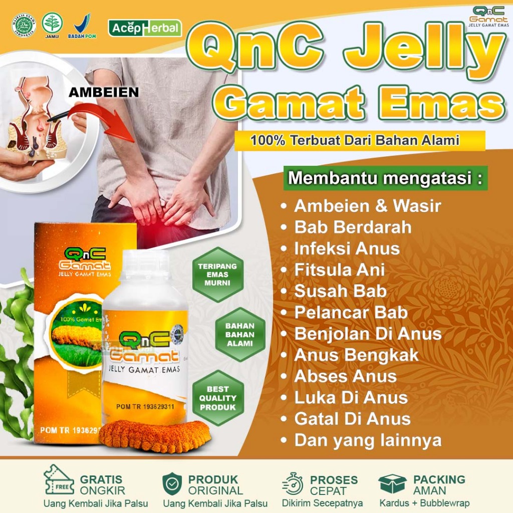 Jual Obat Ambeien Ambeyen Wasir BAB Berdarah Infeksi Anus Fistula Ani - Qnc Jelly Gamat Emas ...