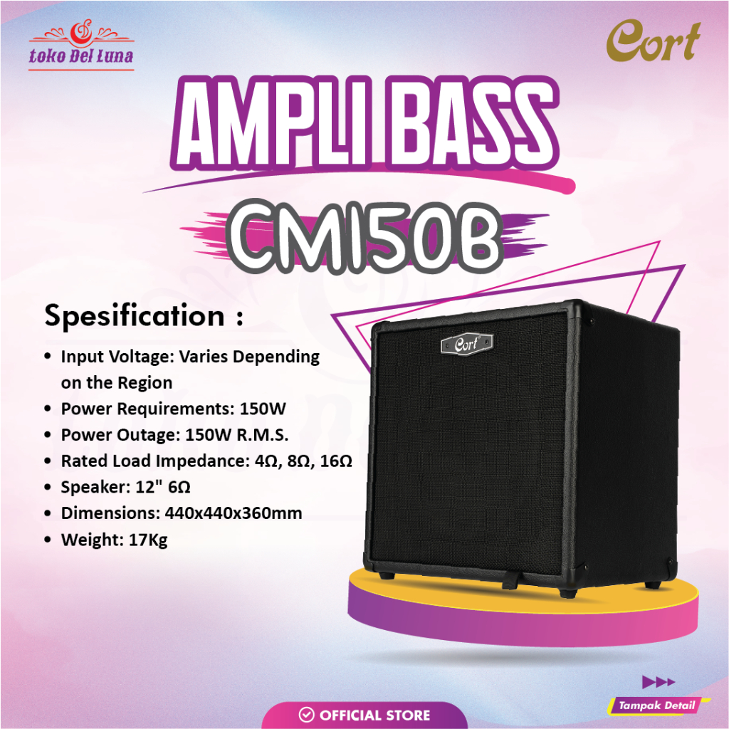 Jual CORT CM150B Ampli Bass 12" ELECTRIC GUITAR AMPLIFIER 150W | Shopee ...