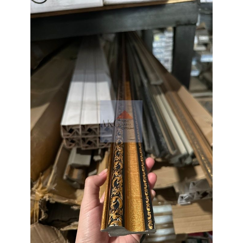 Jual Lis figura profil samping / List pigura dinding plafon pvc per btg ...