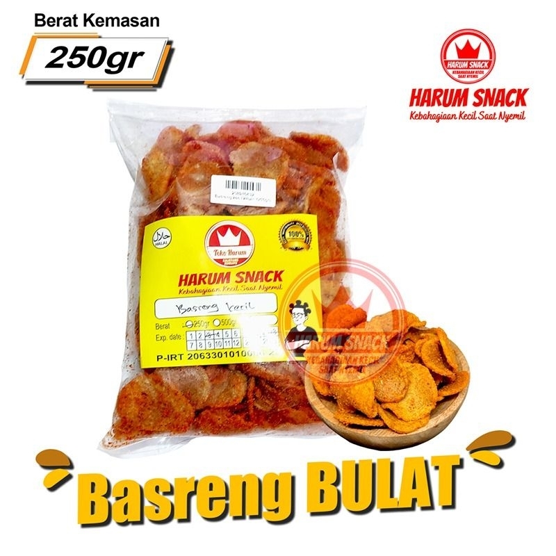 Jual BASRENG BULAT KECIL PEDAS 250 gram [Harum Snack Official] BASO ...