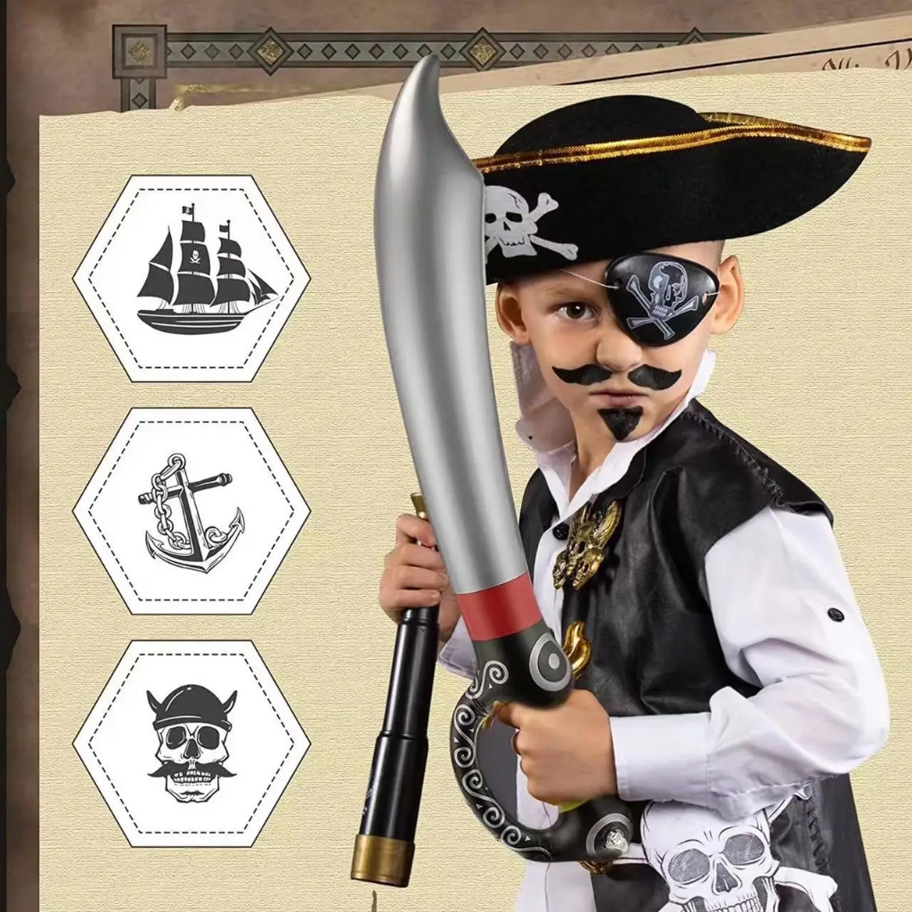 Jual Mainan Anak Balon PVC Inflateable Pedang Bajak Laut - Pirate Sword ...