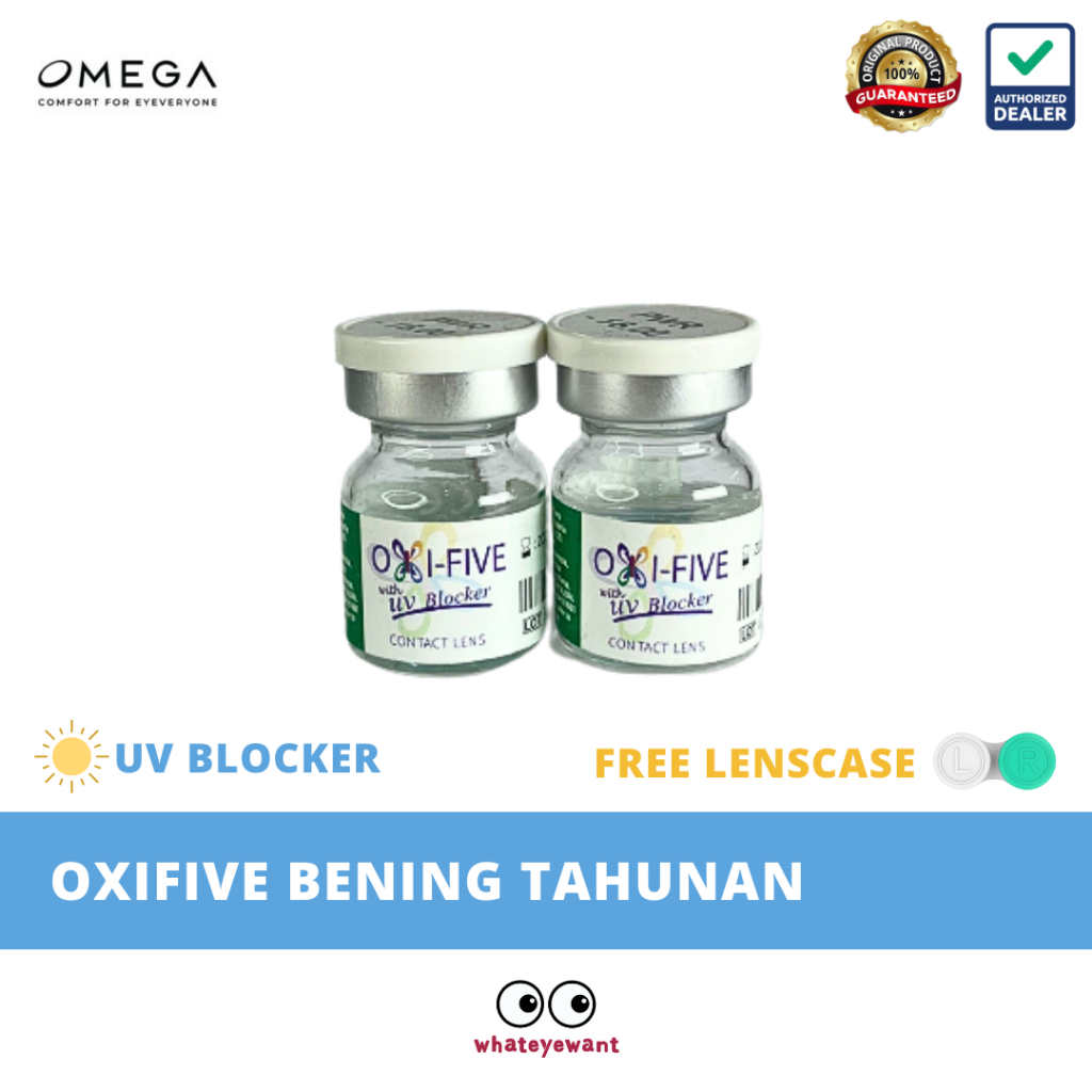 Jual Oxifive Clear Tahunan Softlens Bening with UV Blocker by Omega ...