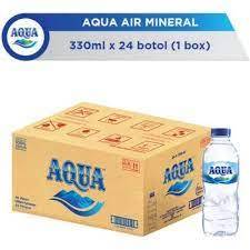 Jual AQUA BOTOL MINI AIR MINERAL 330 ML ISI 24 BOTOL PER DUS | Shopee ...