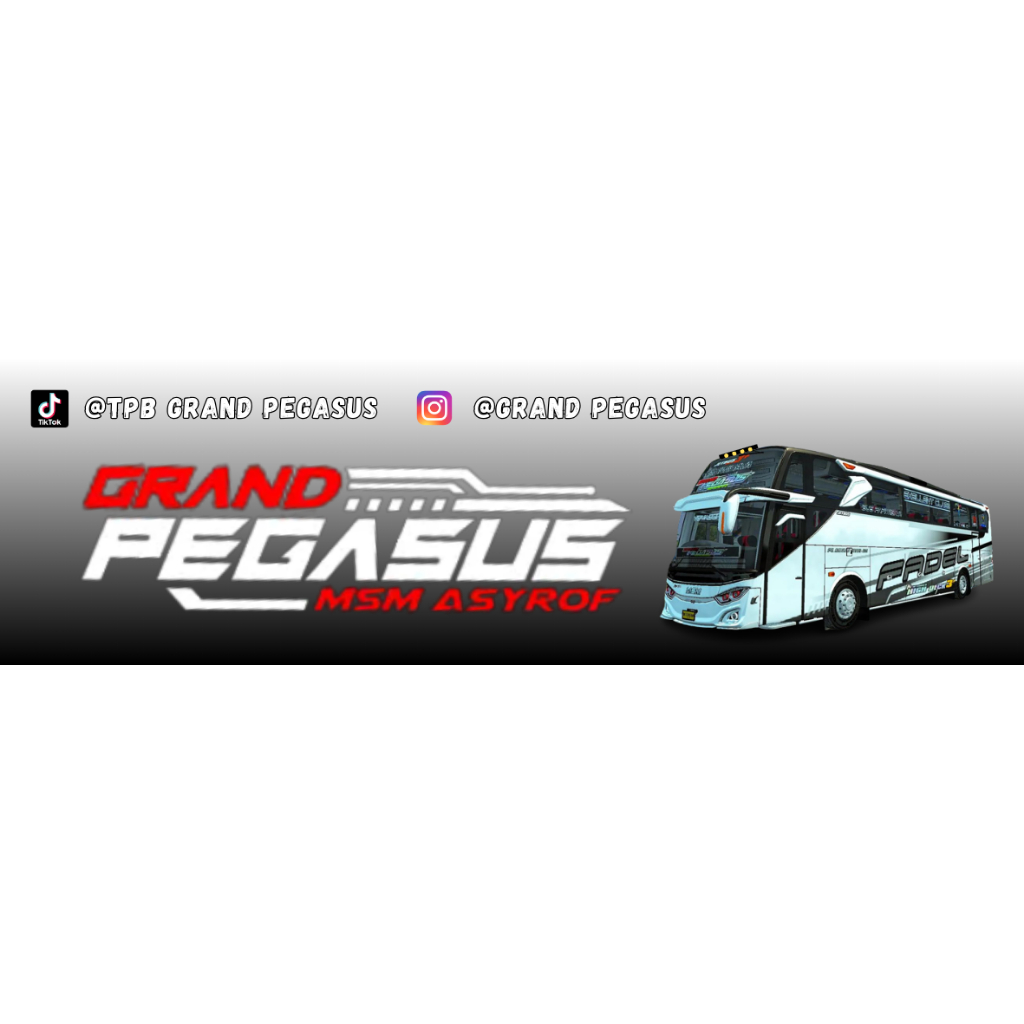 Jual STICKER BUS BASURI GRAND PEGASUS 1 Lembar Isi 45 kotak, STICKER ...