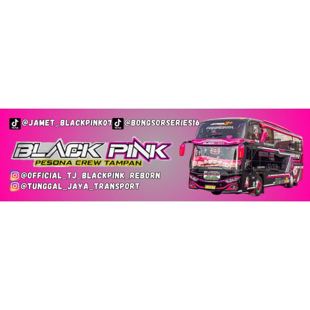 Jual STICKER BUS BASURI BLACKPINK1 Lembar Isi 45 kotak, STICKER BUS ...