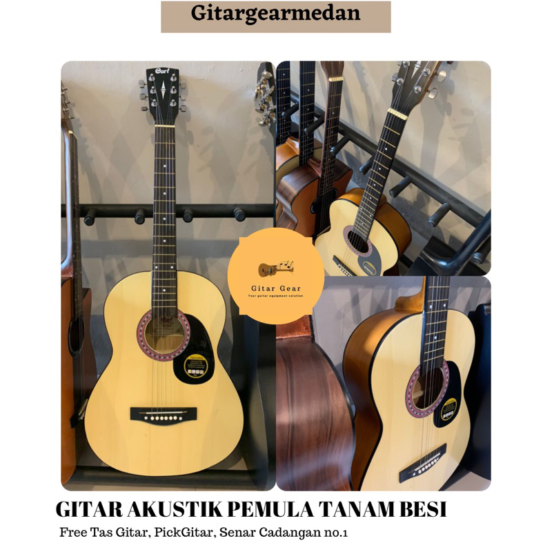 Jual GITAR AKUSTIK PEMULA TANAM BESI B | Shopee Indonesia