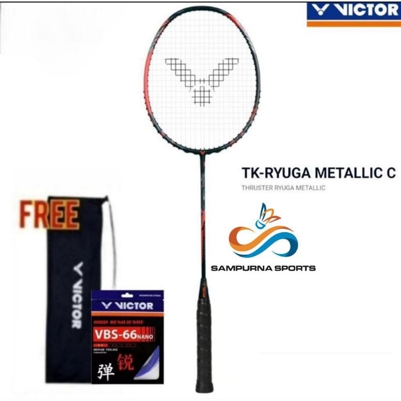 Jual Raket Badminton Victor TK RYUGA METALLIC / METALIC ORIGINAL ...