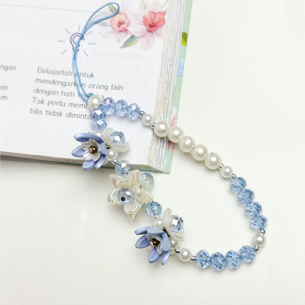 Jual PHONE STRAP BEADS KRISTAL HP TALI HP GELANG BRACELET KOREA ...