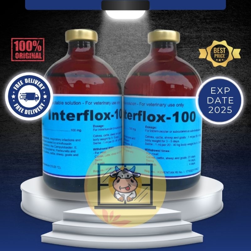 Jual INTERFLOX 100 ML INJEKSI - Antibiotik Untuk Saluran Pencernaan dan ...