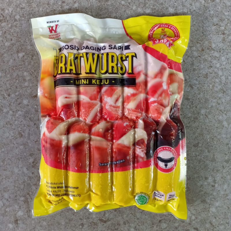 Jual Sosis Bratwurst Mini Keju Java 500 gram | Shopee Indonesia