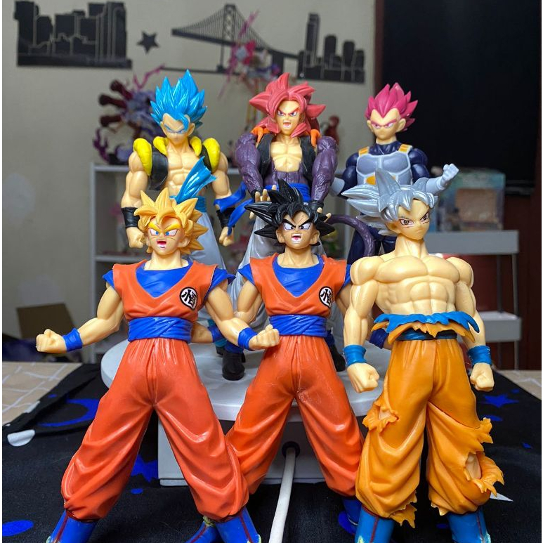Jual Satu Set Action Figure Dragon Ball Goku UI Vegito Gohan Vegeta ...