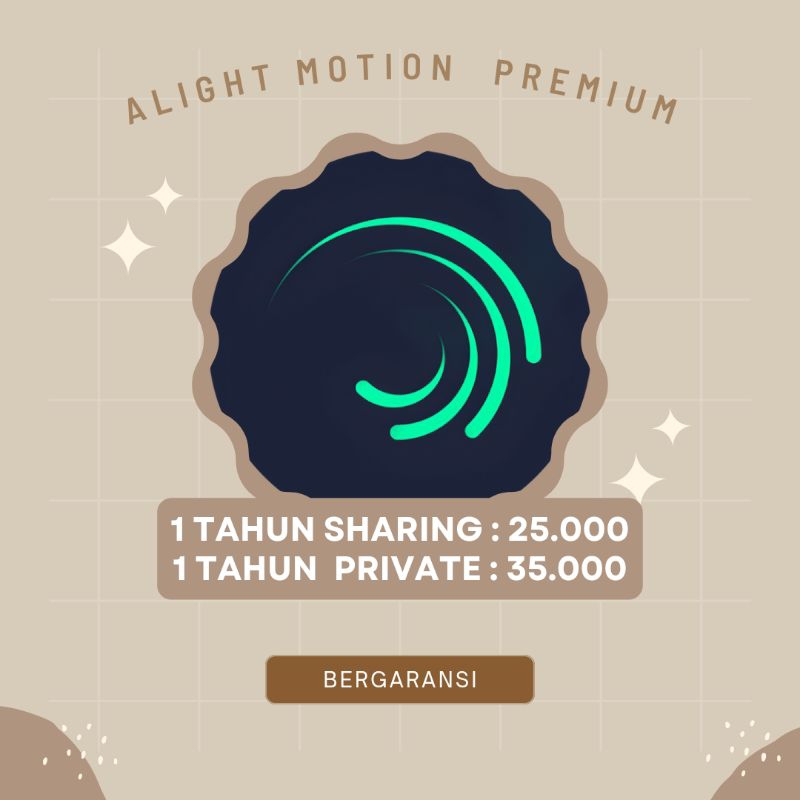 Jual ALIGHT MOTION PREMIUM 1 TAHUN BERGARANSI | Shopee Indonesia
