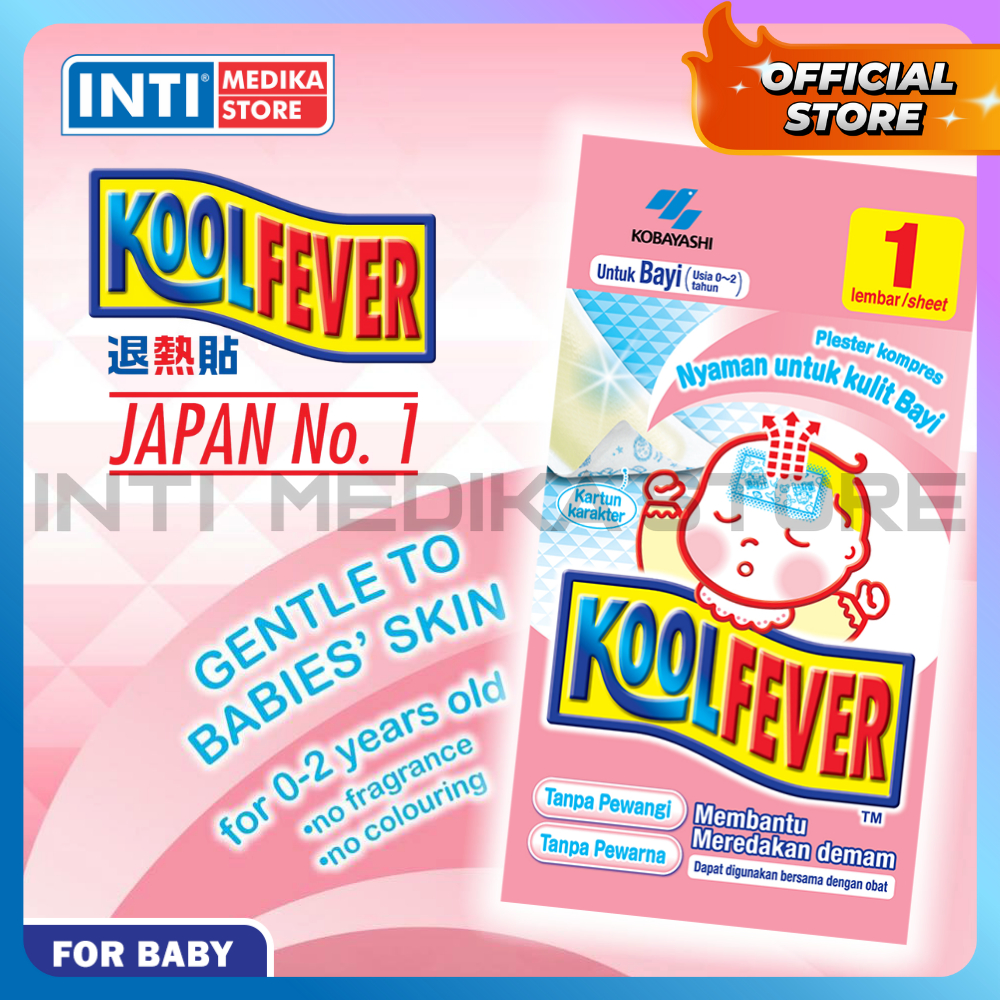 Jual KOOLFEVER - Kompres Demam Bayi | Koolfever Bayi | Kool Fever Baby ...