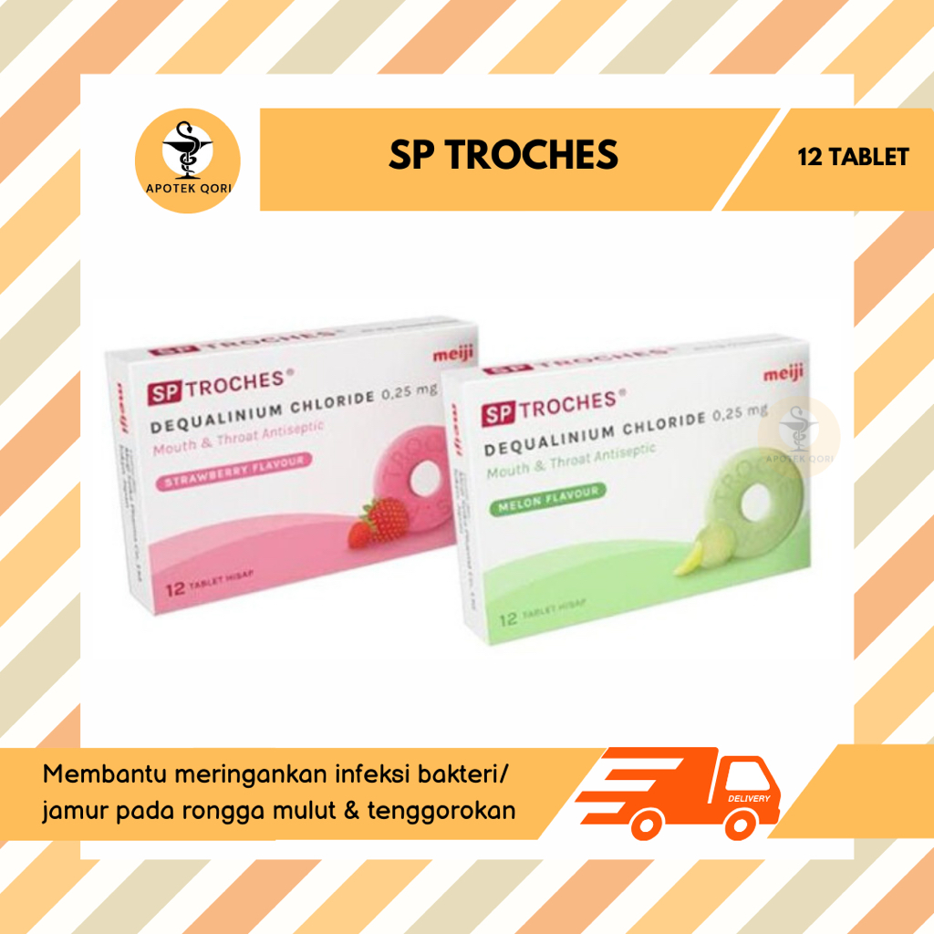 Jual SP TROCHES BOX @ 12 TABLET/RADANG TENGGOROKAN/ANTISEPTIK MULUT DAN ...