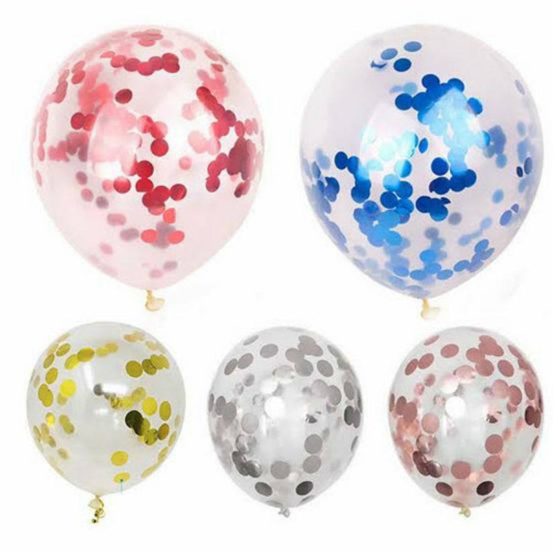 Jual Balon Conffeti 12 inch balon isi confetti | Shopee Indonesia