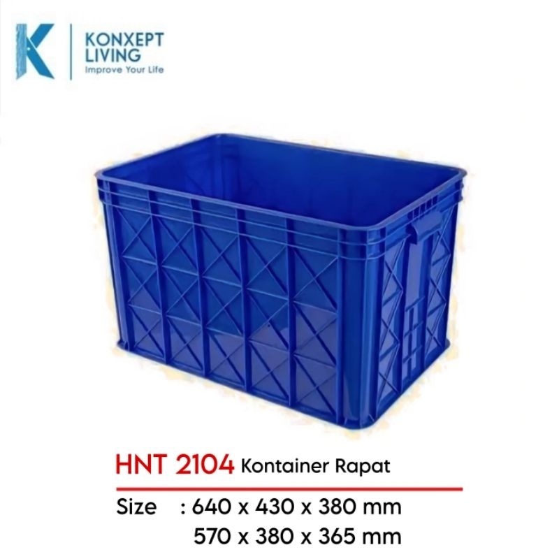 Jual Kontainer Rapat Hanata 2104 Container Box Industri P64xL43xT38 ...