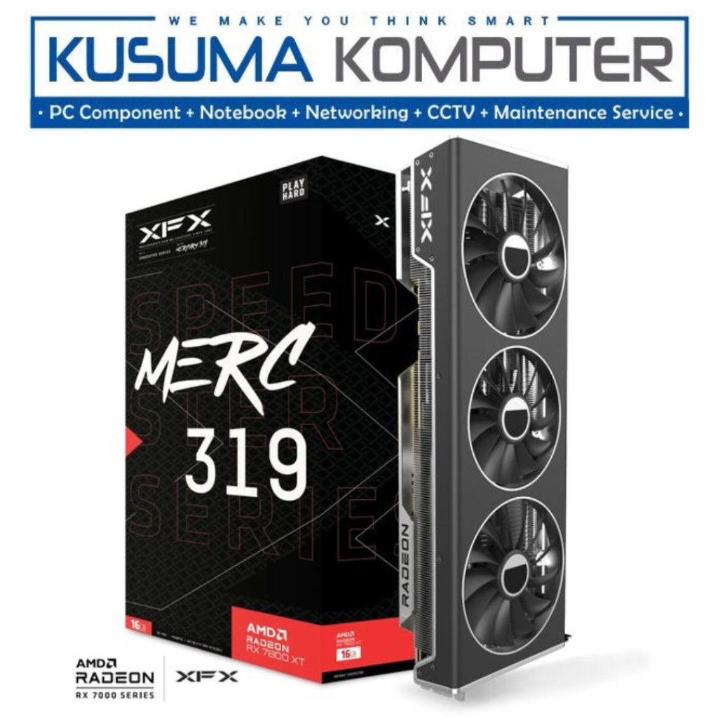 Jual Xfx Speedster Merc 319 Radeon Rx 7800 Xt Black Edition 16gb Gddr6 Shopee Indonesia 