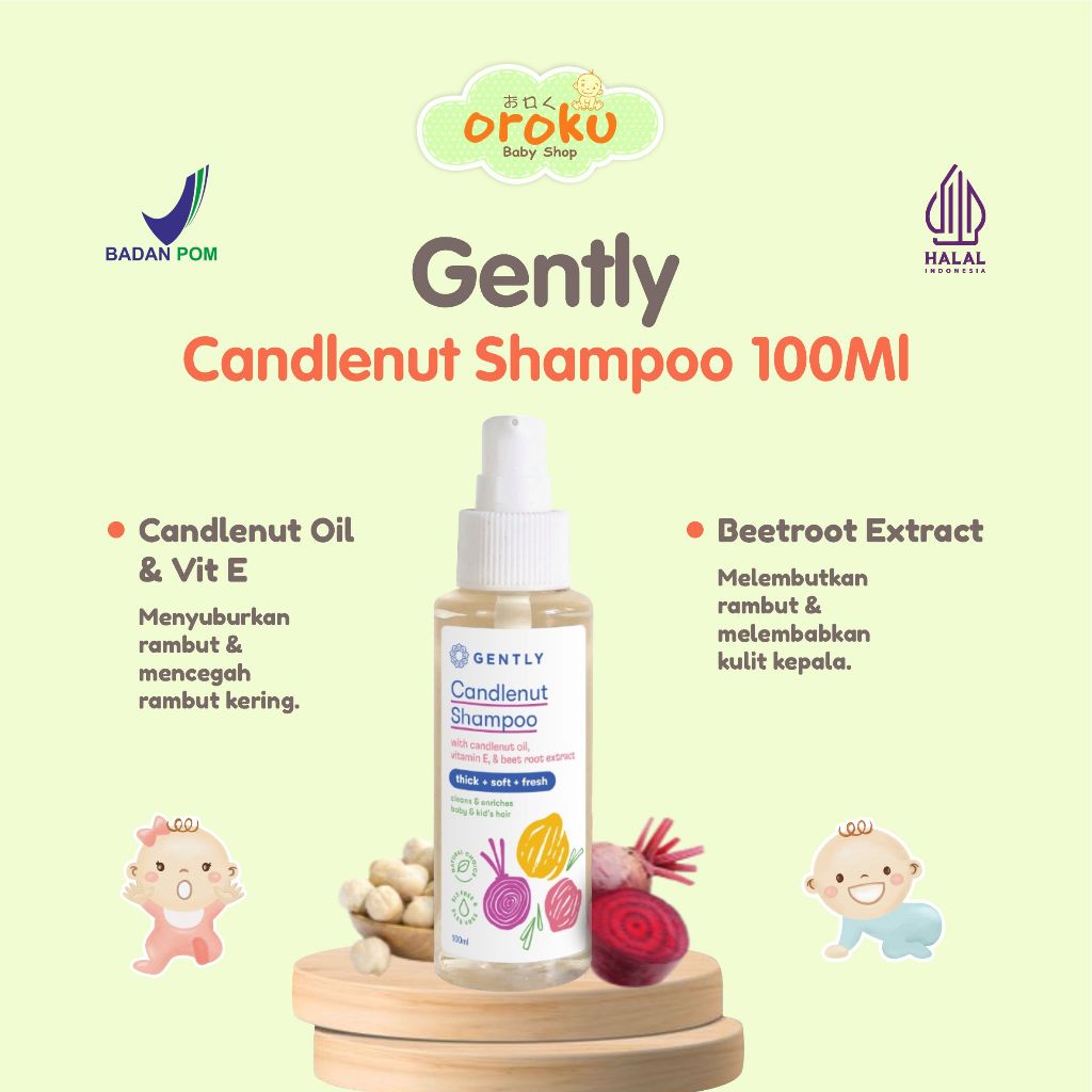 Jual GENTLY CANDLENUT SHAMPOO 100ML / SHAMPOO BAYI DAN ANAK | Shopee ...