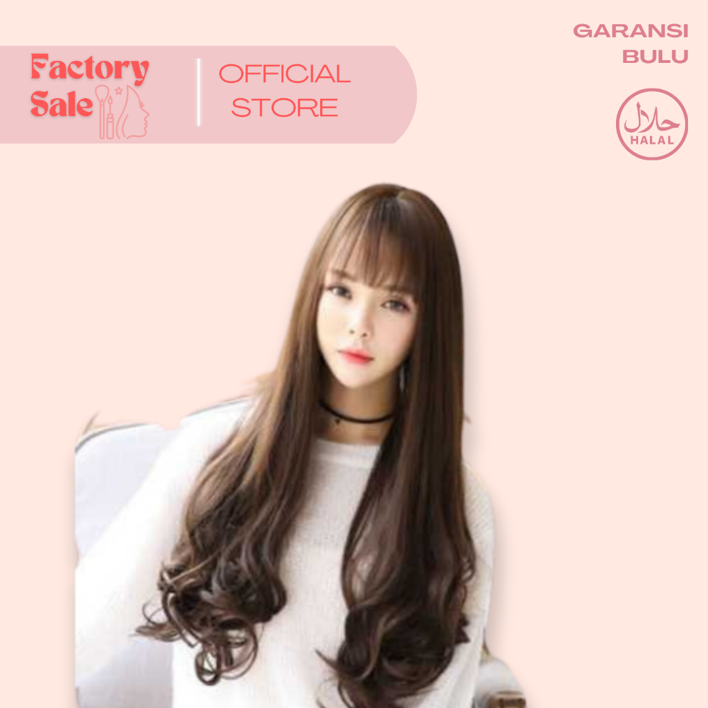 Jual Wig Rambut Palsu Model Wavy Curly 65 cm | Shopee Indonesia