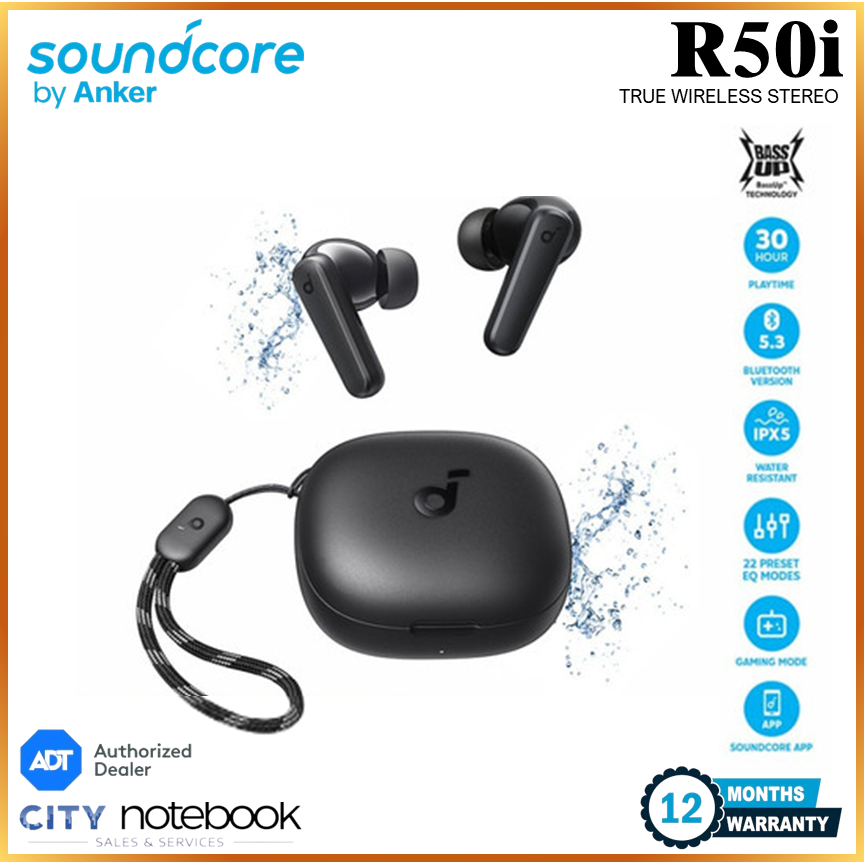 Jual SOUNDCORE R50i ANKER Earphone Wireless Bluetooth 5.3 EXTRA BASS ...