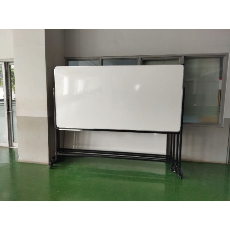 Jual papan tulis whiteboard 120x240 cm standing | Shopee Indonesia