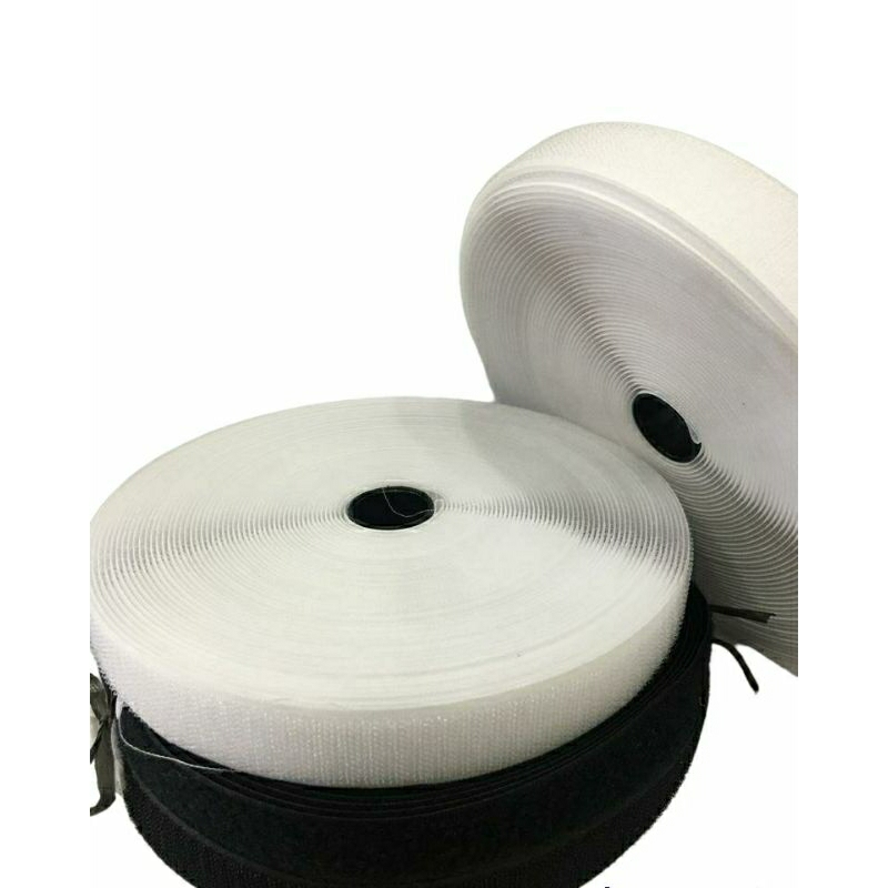 Jual Per Set Perekat / Velcro / Velkro 2,5cm/ 1" / Polos Hitam Putih ...