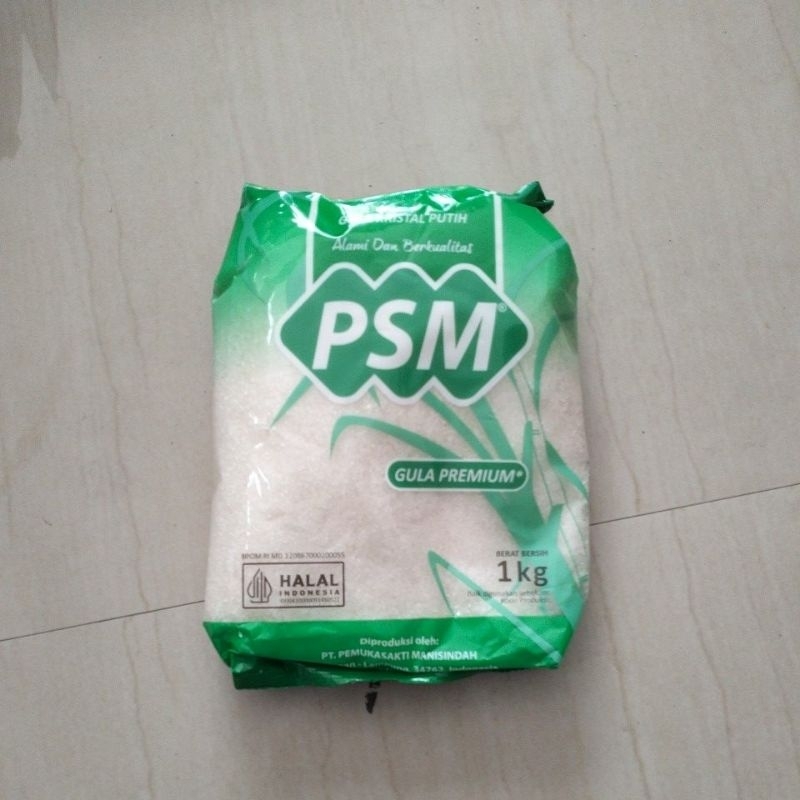 Jual gula pasir PSM 1kg | Shopee Indonesia