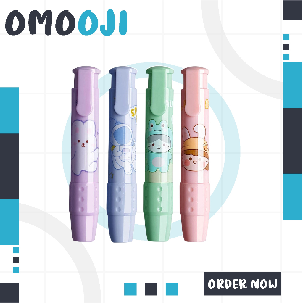 Jual Omooji - Retractable Pen Eraser / Penghapus Mekanik Praktis yang ...