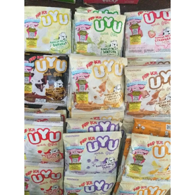 Jual Pop Ice UYU 9 rasa @20gr x 10pcs | Shopee Indonesia