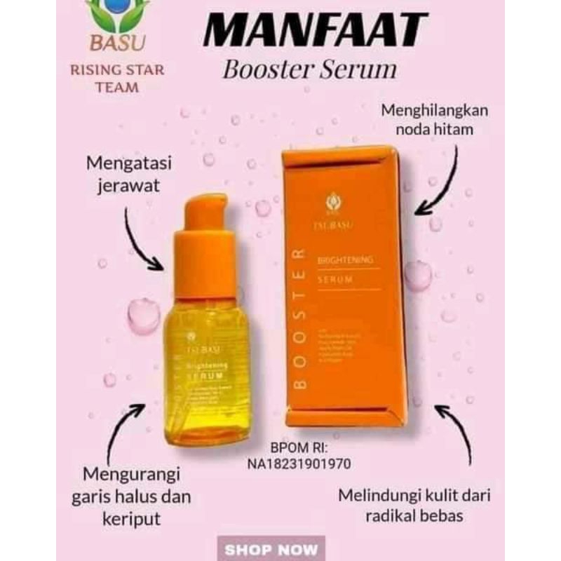 Jual BRIGHTENING serum BOOSTER BY BASU | Shopee Indonesia