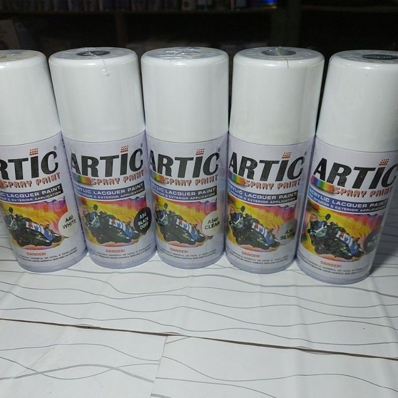 Jual CAT SEMPROT ARTIC SPRAY PAINT 300CC BLACK, WHITE, CLEAR, BLACK DOFF, SILVER | Shopee Indonesia