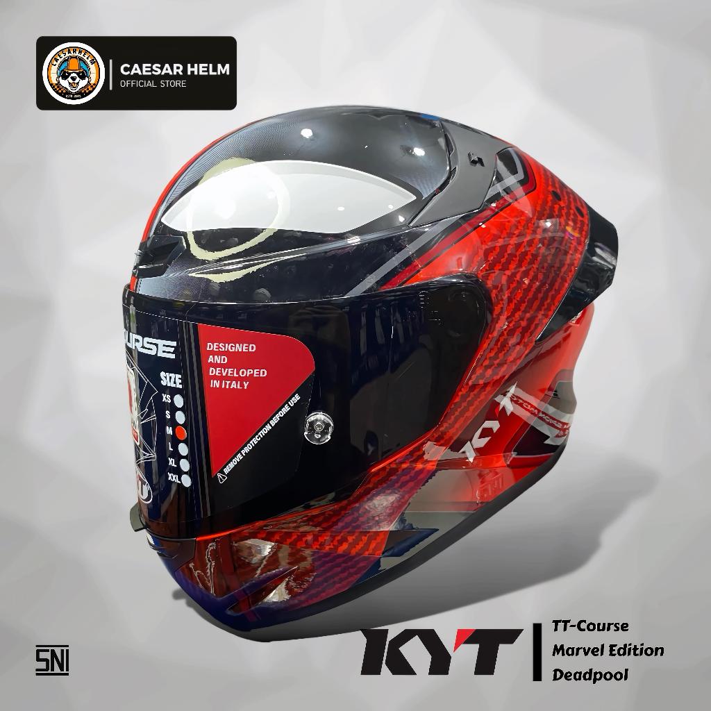 Jual KYT TT-COURSE MARVEL SERIES DEADPOOL - HELM FULLFACE - [LIMITED EDITION] | Shopee Indonesia