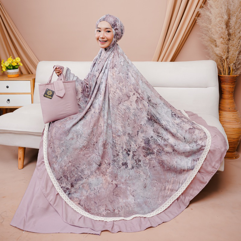 Jual Mukena Rayon Jumbo Terbaru Traveling Bahan Adem Murah Lembut ...