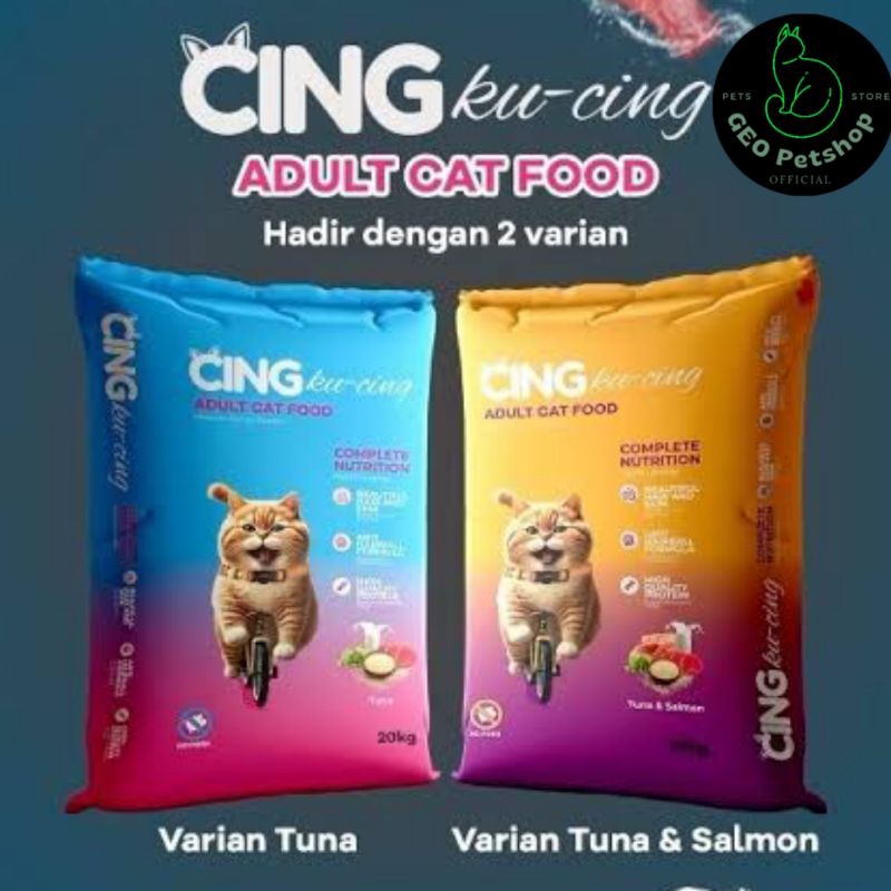 Jual Cing Ku Cing 800gr Adult Cat Food Tuna Salmon Freshpack cingkucing ...