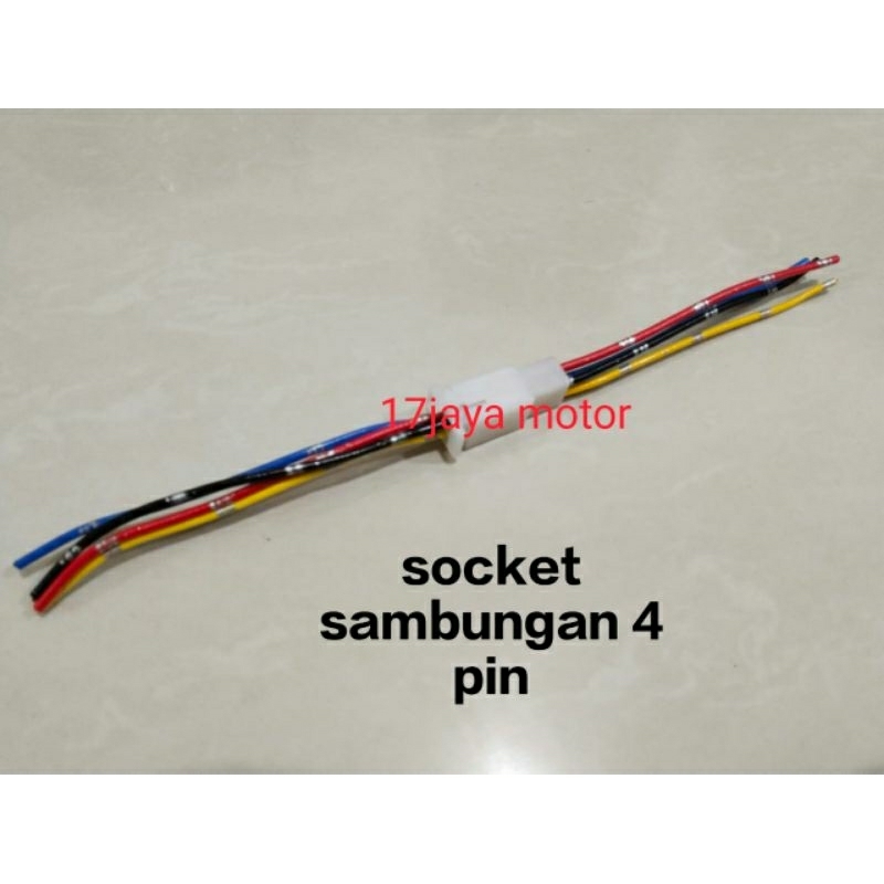 Jual Socket Soket Sambungan Kabel / Wayar 4 Pin Motor dan Mobil High ...