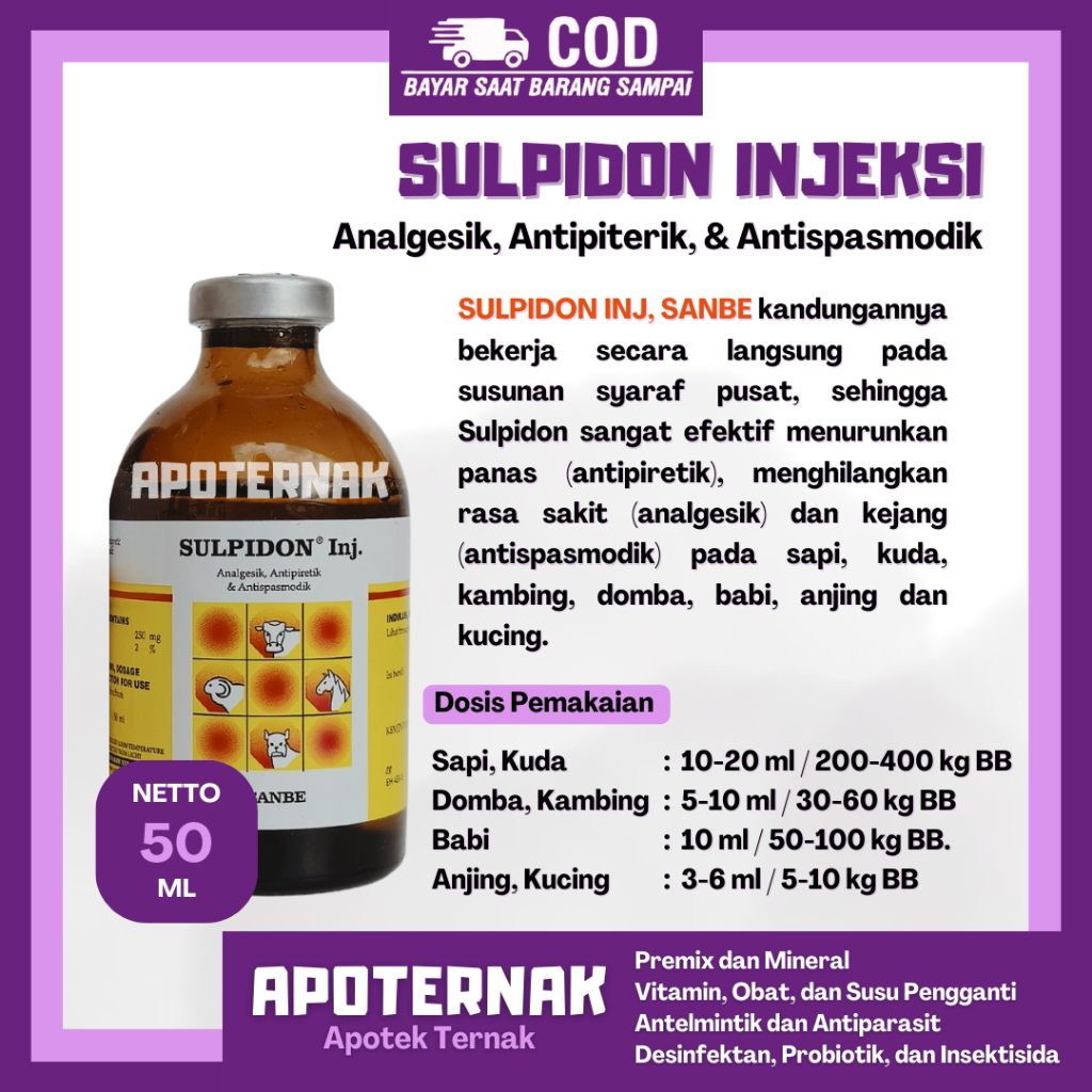 Jual SULPIDON Injeksi 50mL - Obat Nyeri Analgesik Demam Antipiretik ...