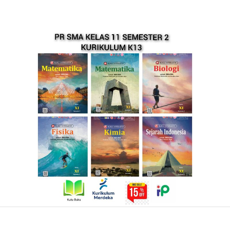Jual Buku PR/LKS interaktif SMA Kelas 11 Semester 2 K13 Tahun 2024 Penerbit Intan pariwara ...
