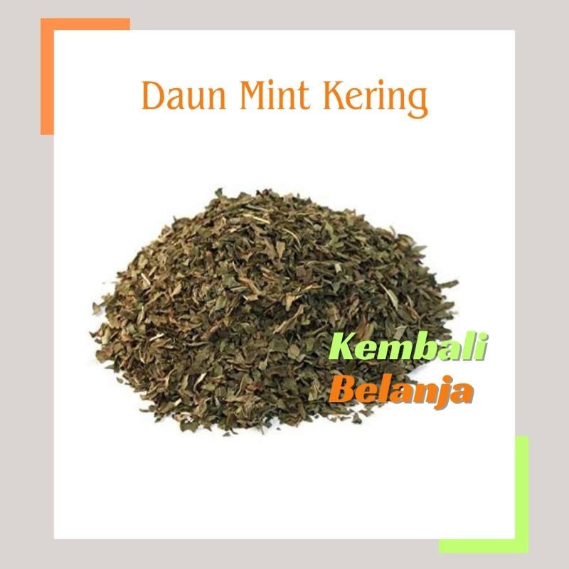 Jual Daun Mint Kering/ Daun Mint Flakes/ Dried Mint Leaves 100 Gram ...