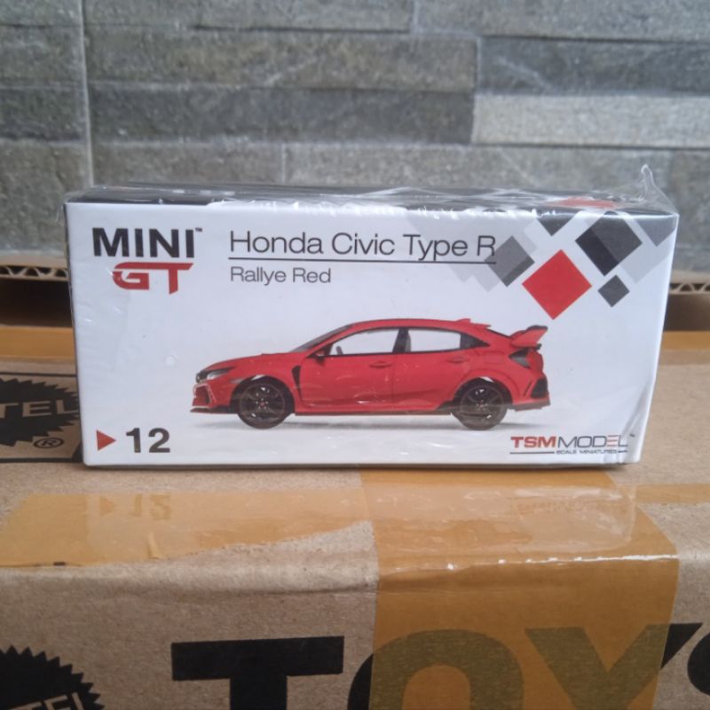 Jual mini gt minigt Honda Civic type R merah red rallye no nomer 12 ...