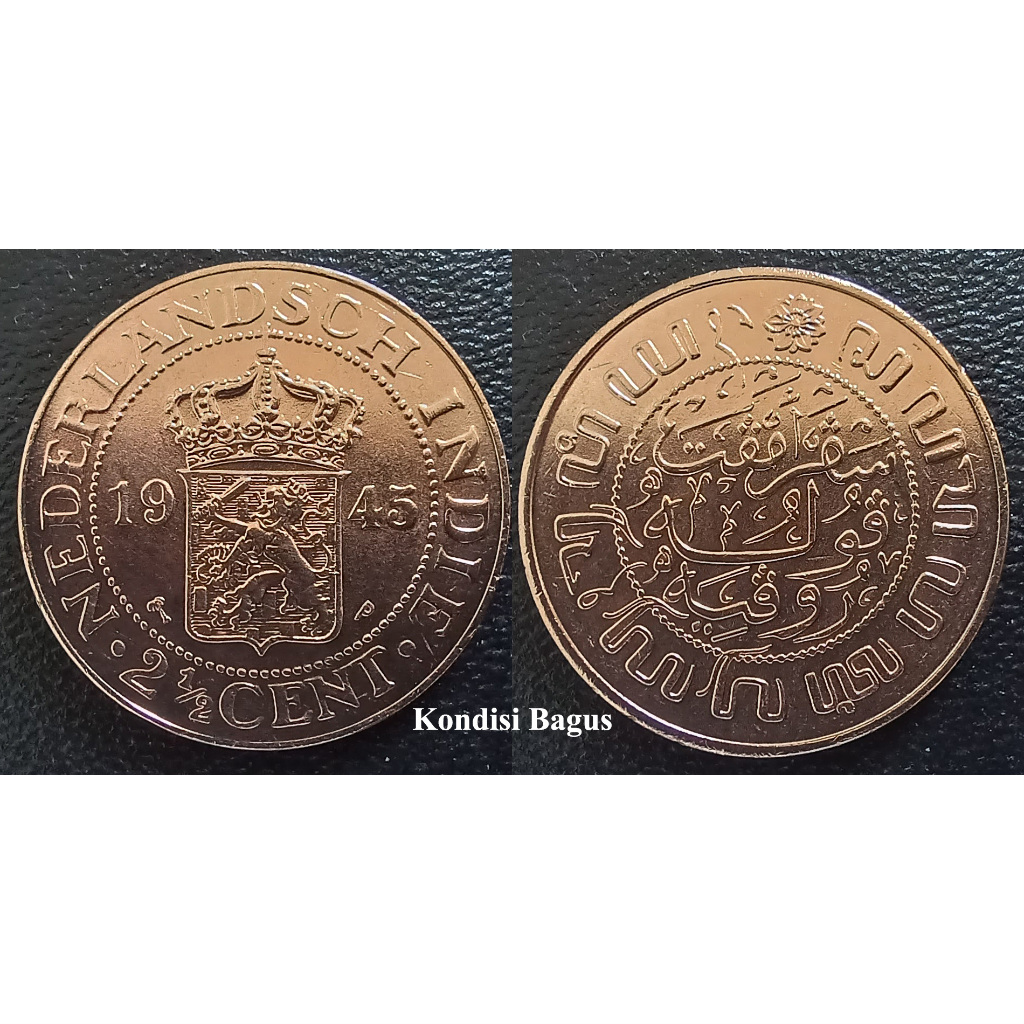 Jual Uang Kuno Koin 2½ Cent Nederland Indie 1945 (Benggol) | Shopee ...