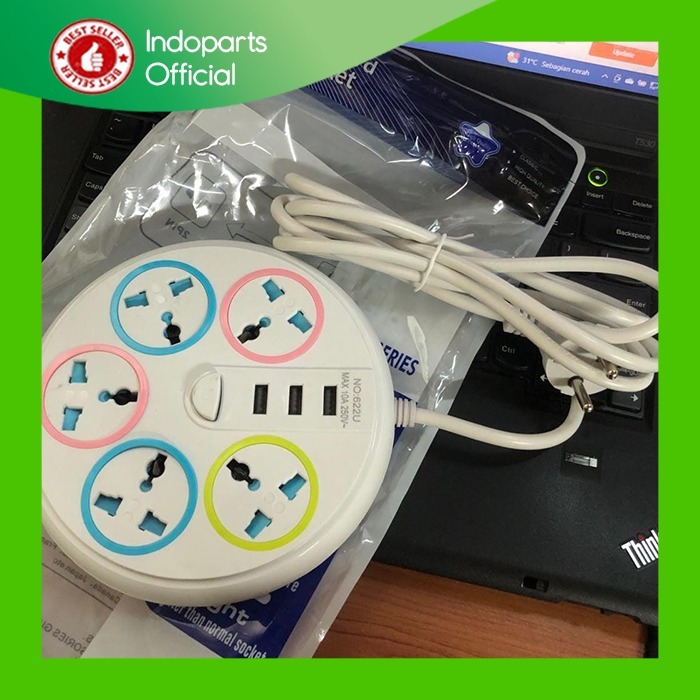 Jual STOP KONTAK COLOKAN LISTRIK STRIP 3 USB DAN 5 POWER SOCKET MULTIFUNGSI | Shopee Indonesia