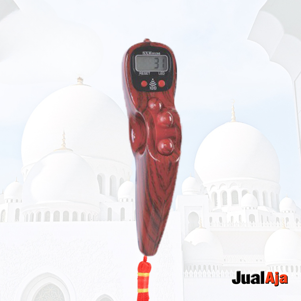 Jual Tasbih Digital Alarm Bunyi Beep 100 Motif Marmer dan Kayu + Lampu ...