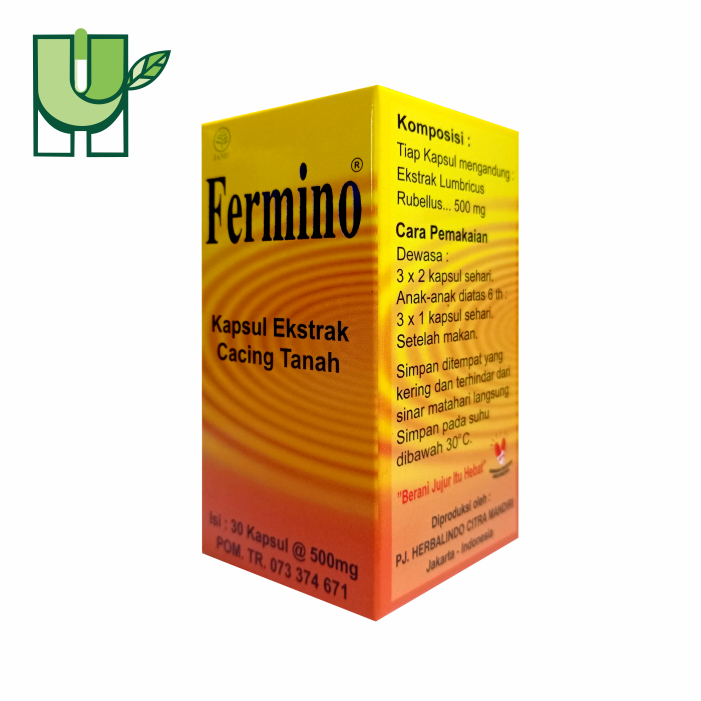 Jual Fermino 30 Kapsul Cacing Lumbricus Rubellus | Shopee Indonesia