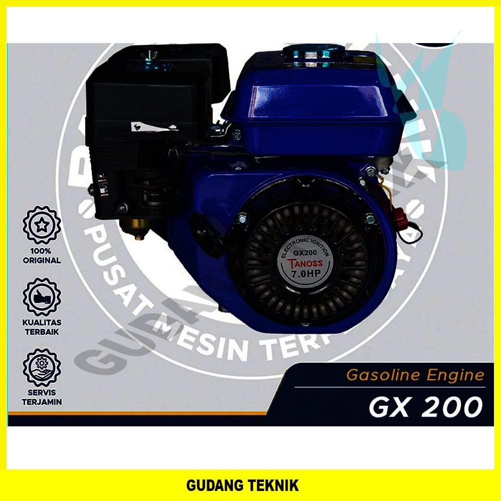 Jual Mesin Penggerak Bensin TANOS Gasoline Engine 6,5 HP 7 HP GX 160 GX 200 Mesin Tracktor ...