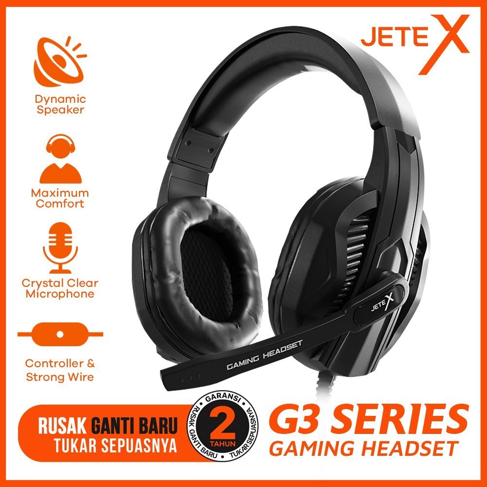 Jual Jetex G3 Headset Gaming Headphone Gaming Noise Cancelling ...