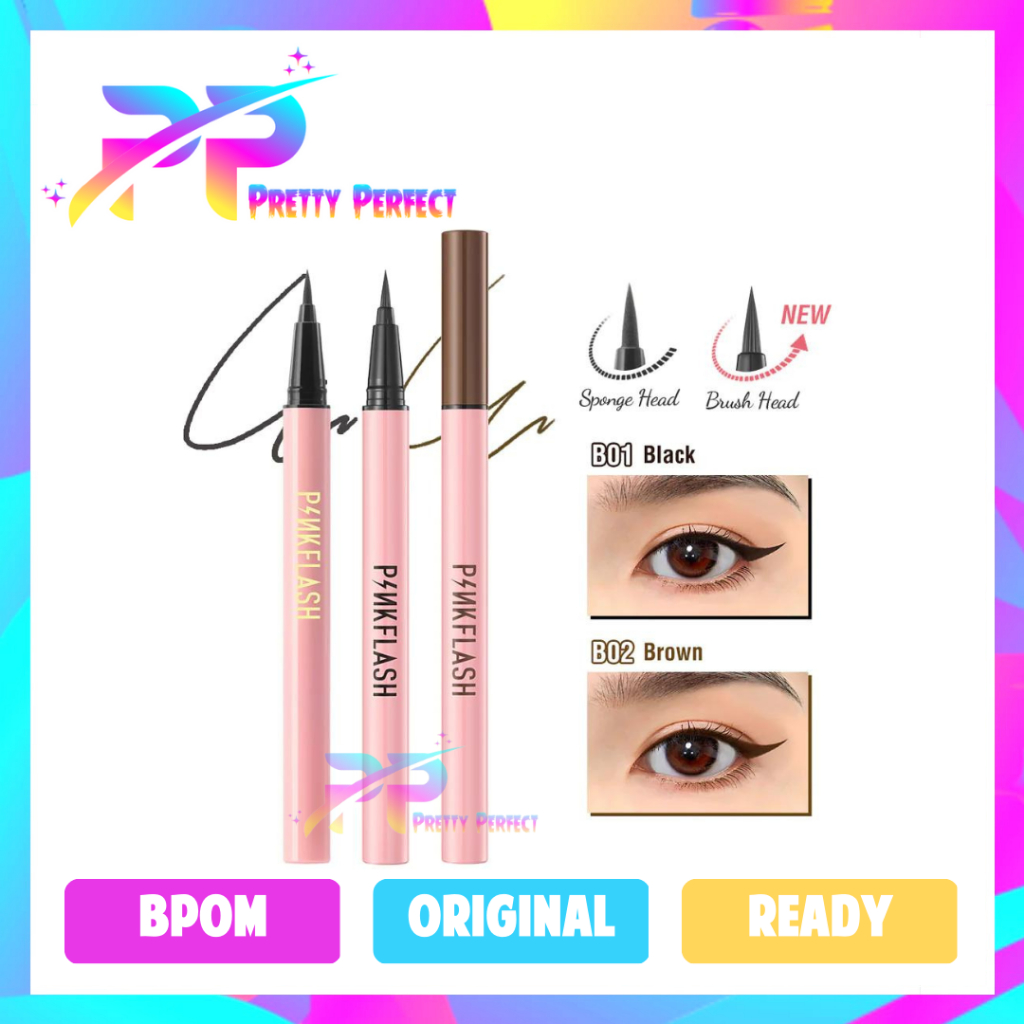 Jual Pinkflash Waterproof Easy Eyeliner PF-E01 | Shopee Indonesia