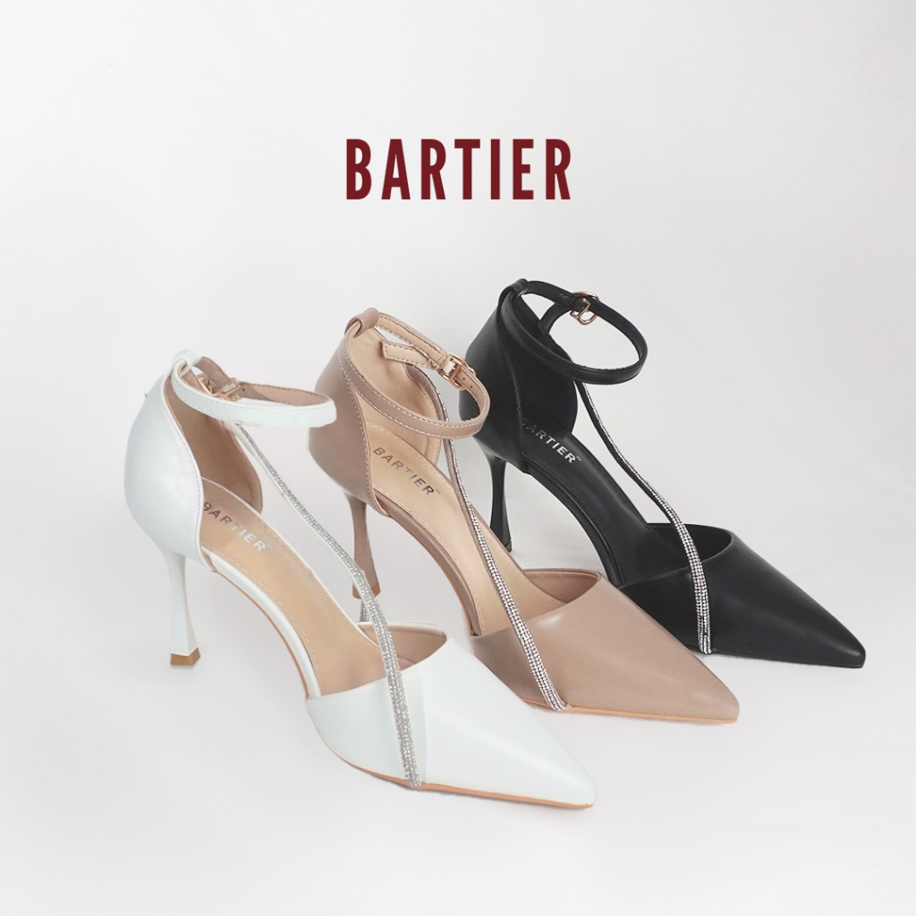 Jual BARTIER - SEPATU TALI WANITA HEELS 9CM HEELS PESTA 50-323 | Shopee ...