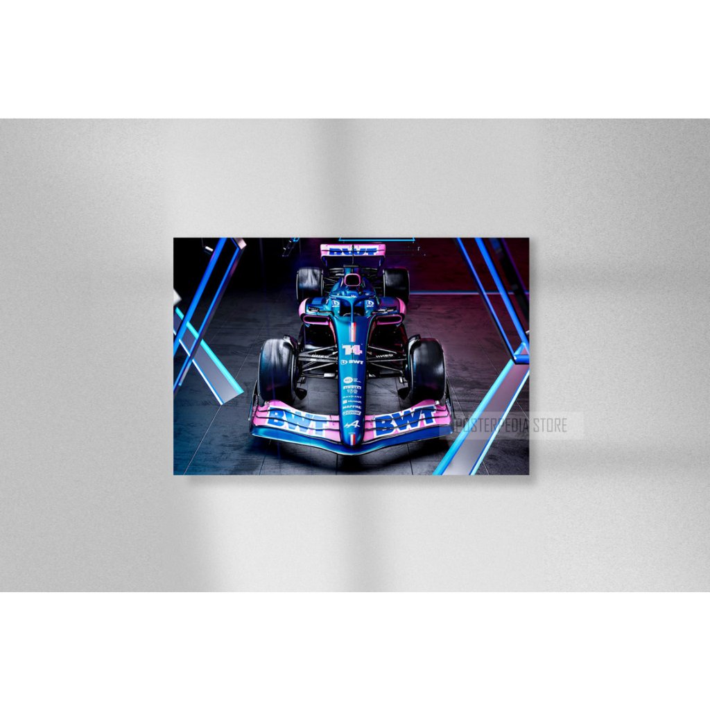 Jual Poster Bingkai ALPINE - 32 x 48 Cm - Poster Formula One - Poster ...